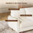 Ebern Designs Mid-century Modern Loveseat With Sloping Round Arms & Pet ...