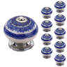 Mascot Hardware Modesto 1-3/5 in. Blue & White Designer Cabinet Knob ...