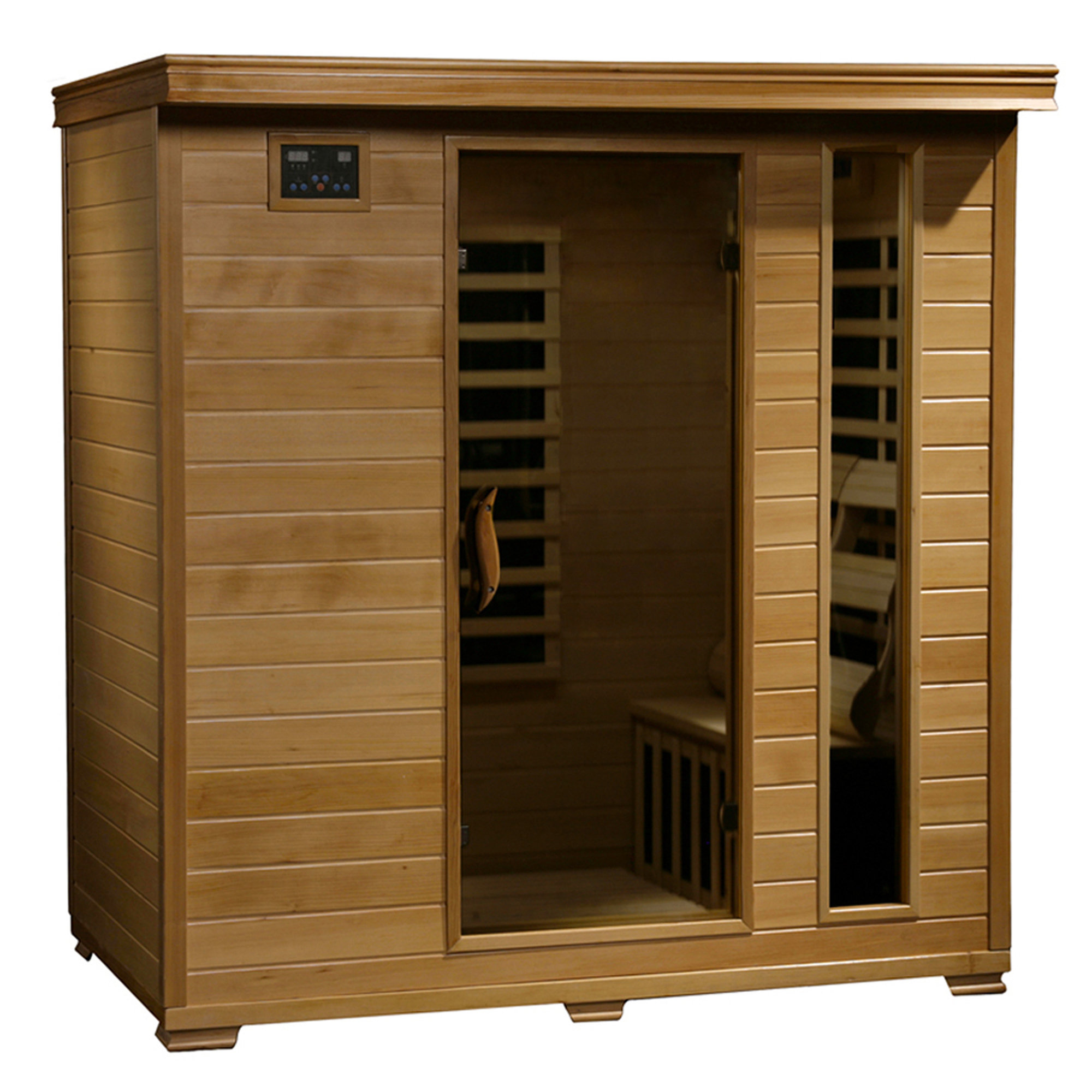Heatwave 4-Person Hemlock Infrared Sauna with 9 Carbon Heaters ...