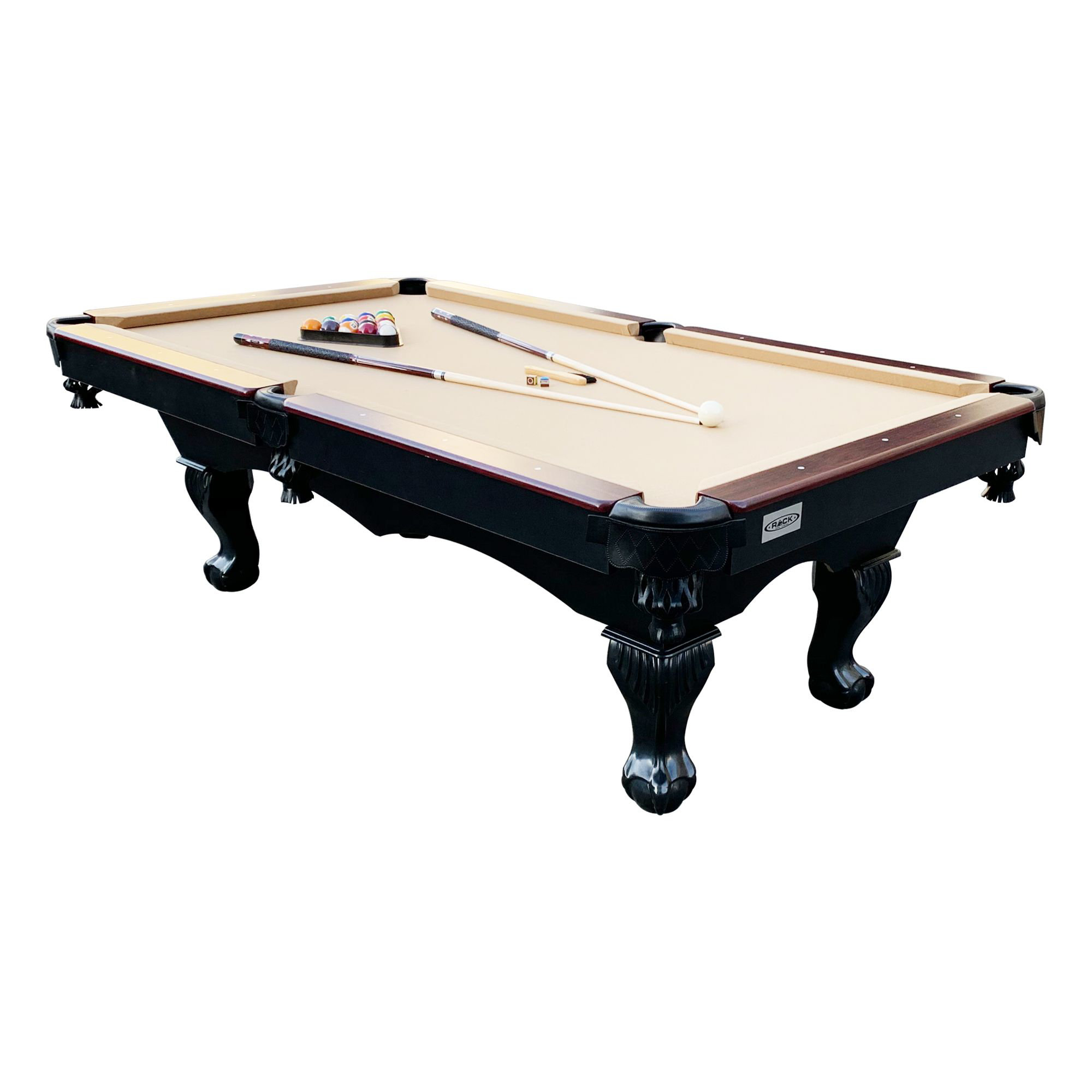 RACK Pool Tables Table de billard / billard 8 pieds Rack Taurus (brun ...