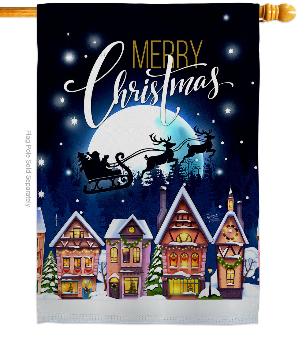 The Holiday Aisle® Avo Double Sided 40'' H x 28'' W Polyester Christmas ...