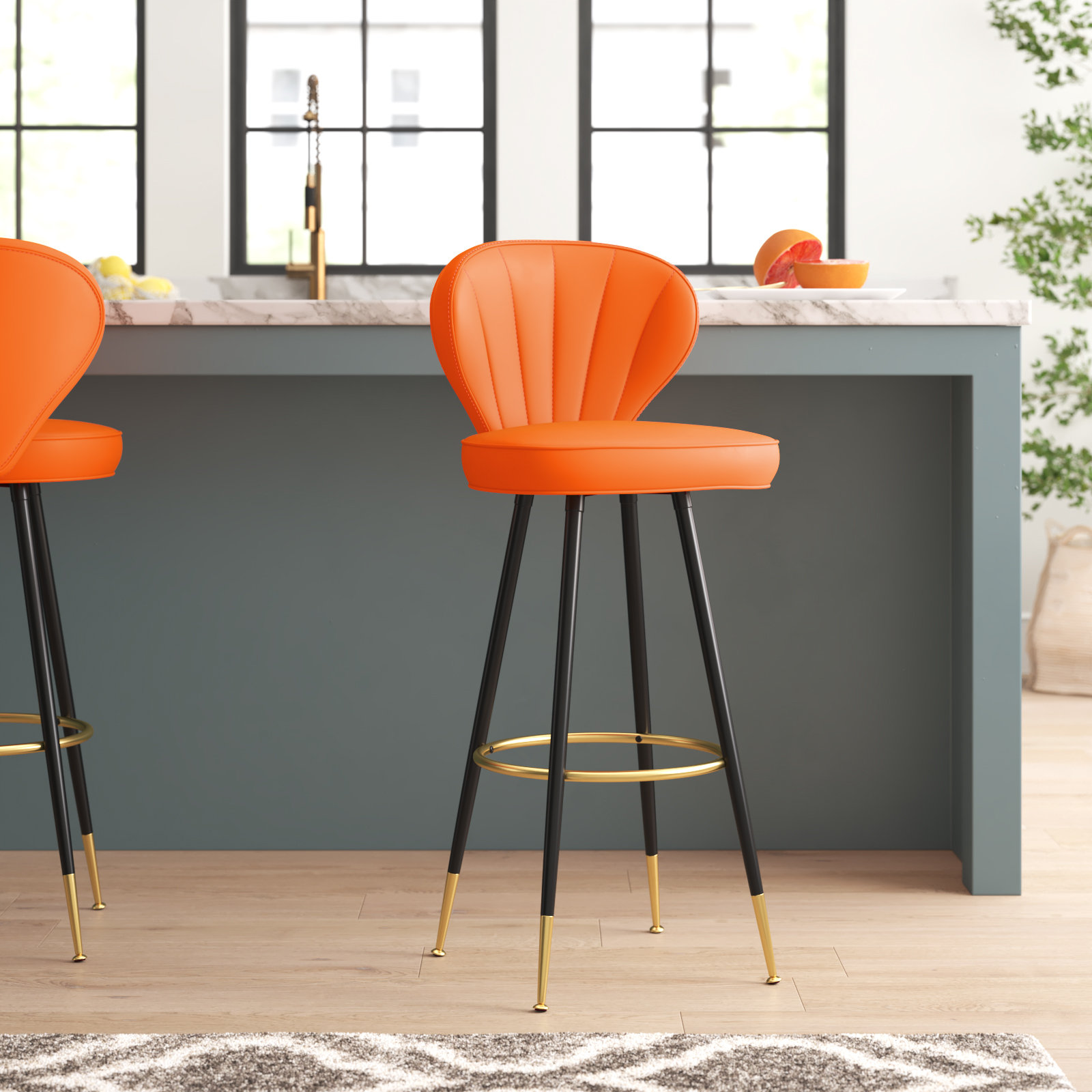Willa Arlo™ Interiors Corder Counter Height Bar Stools with Faux ...