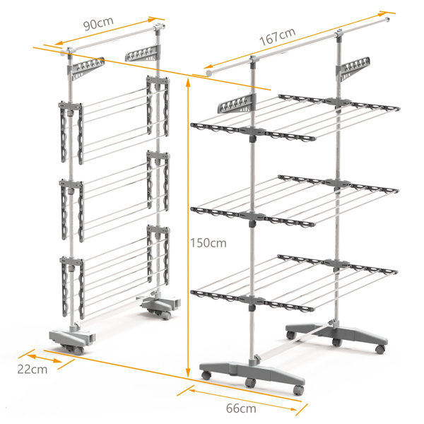 Rebrilliant Foldable Gullwing Drying Rack | Wayfair.co.uk