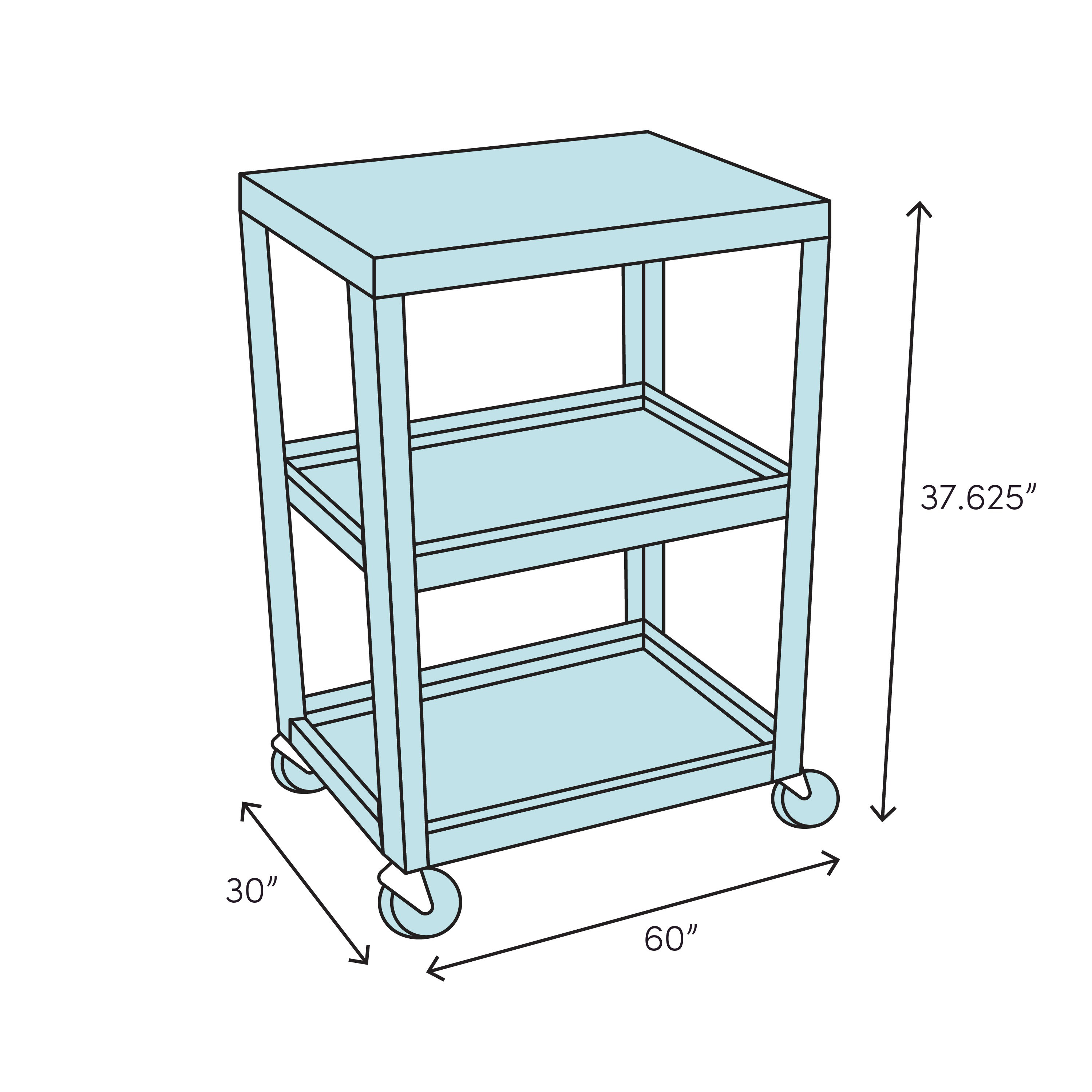 Durham Manufacturing Rolling Service Stock Cart - Wayfair Canada