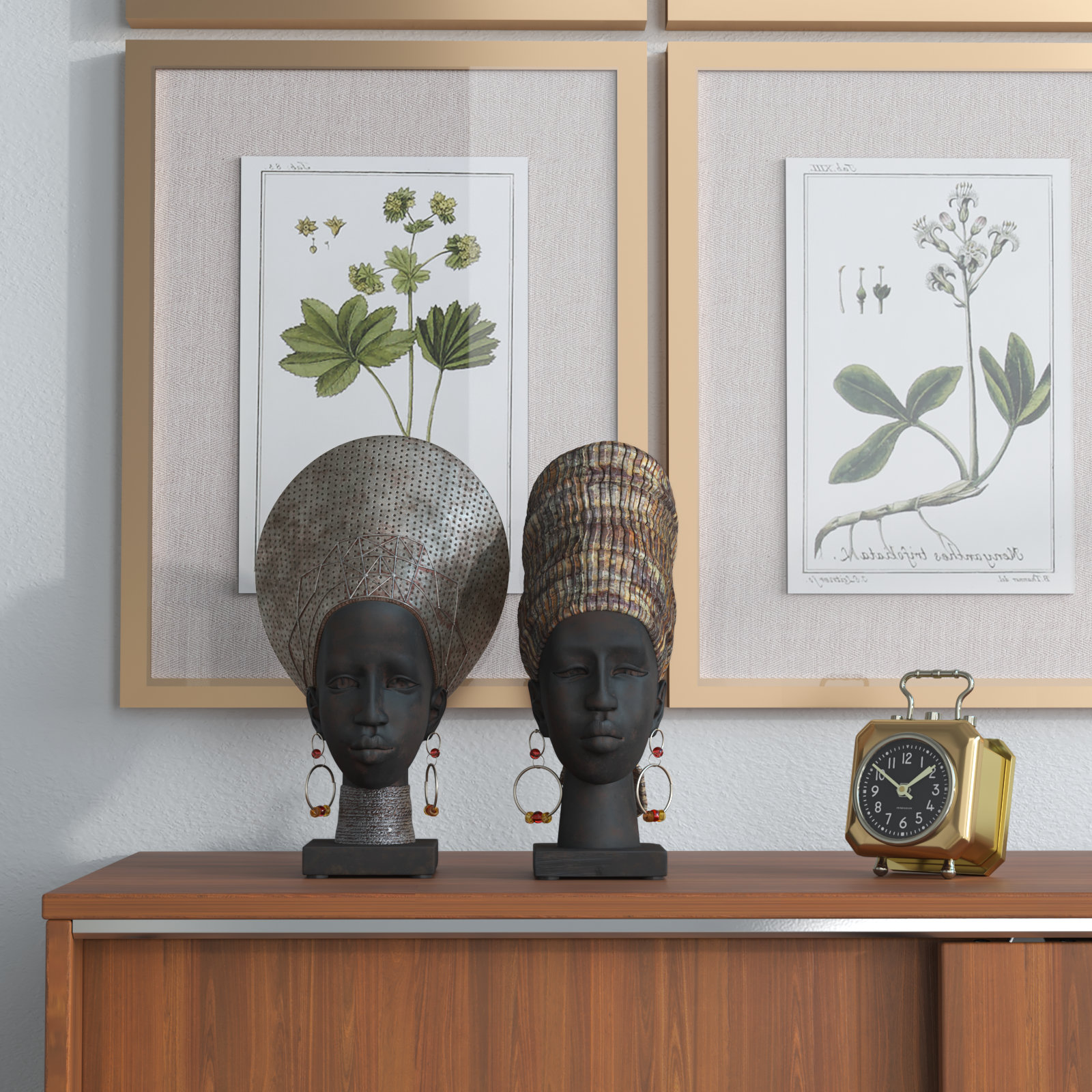 Langley Street Leedom 2 Piece Eclectic Mask Sculpture Set & Reviews - Wayfair Canada