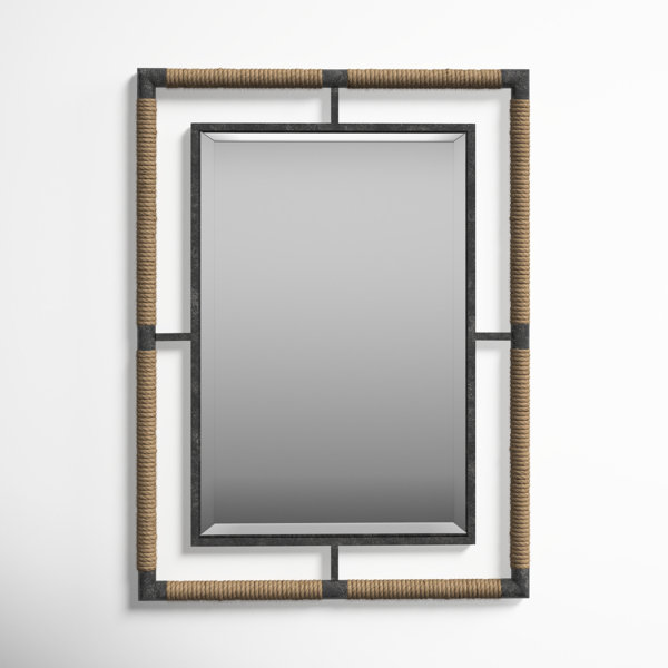 Birch Lane™ Samara Rope Rectangle Wall Mirror | Wayfair