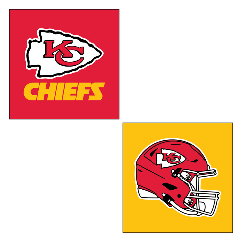 Evergreen Enterprises, Inc Kansas City Chiefs Moveable Wall Tile Signs ...