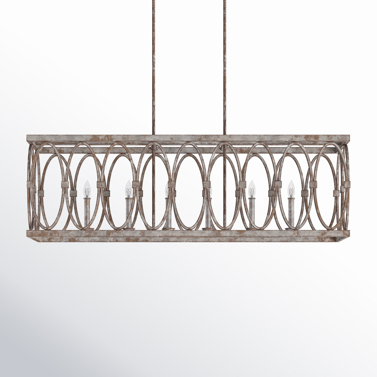 Birch Lane™ Alverstone 6-Light Linear Kitchen Island Pendant & Reviews ...