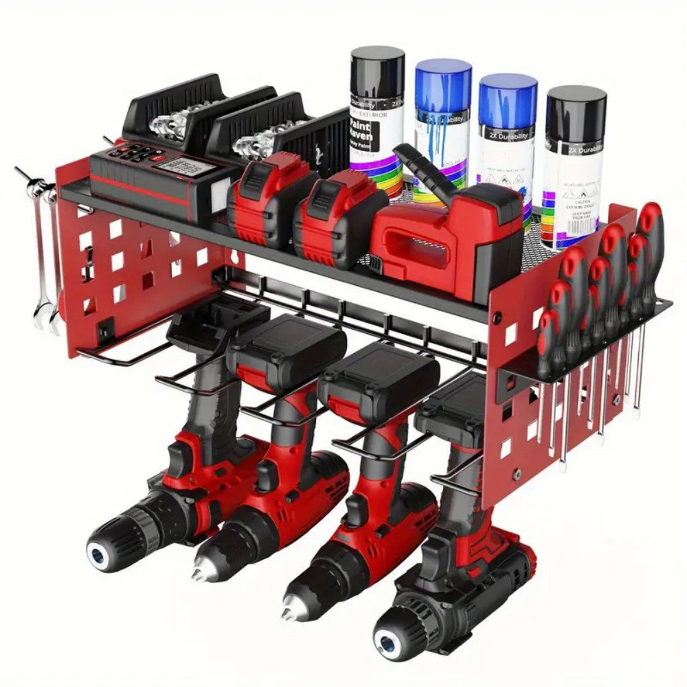Wrought Studio™ Electric Tool Organizer Rack With Charging Station ...