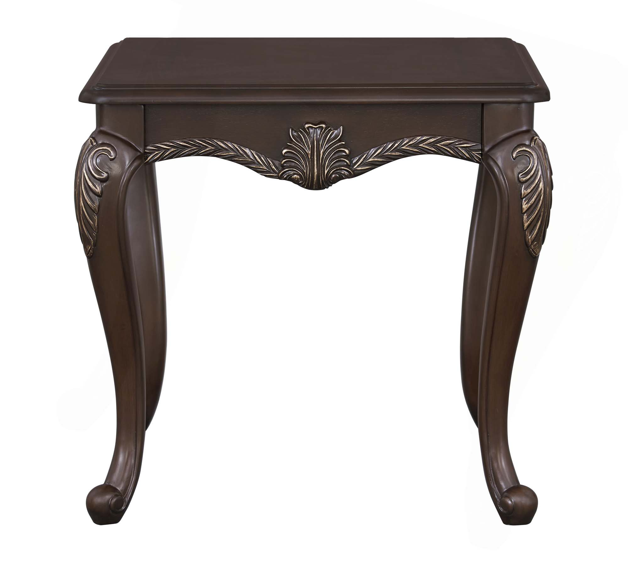 Bloomsbury Market Classic Carved Wooden Side Table With Elegant Curved ...