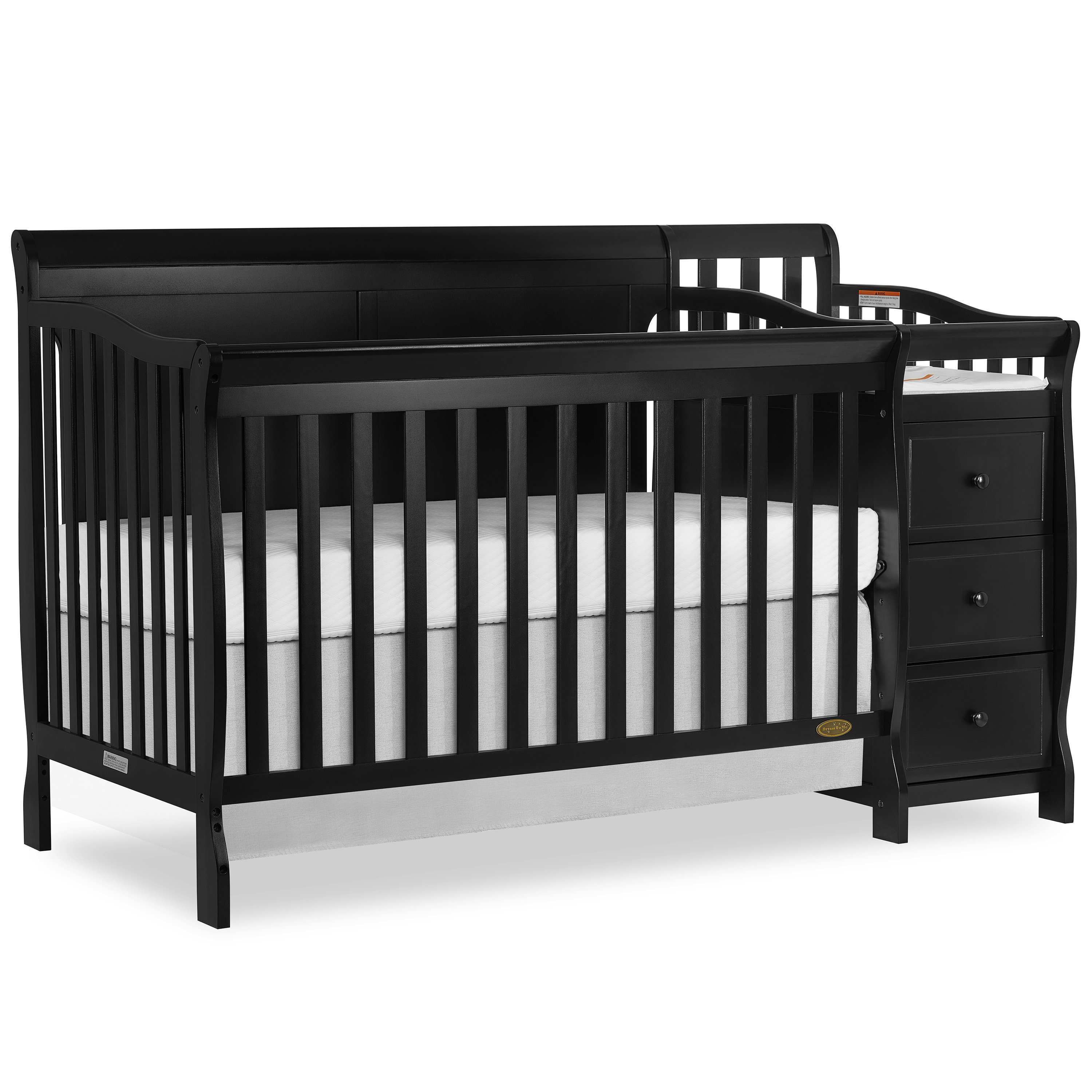 Harriet Bee 5-in-1 Brody Full Panel Convertible Crib With Changer | Wayfair