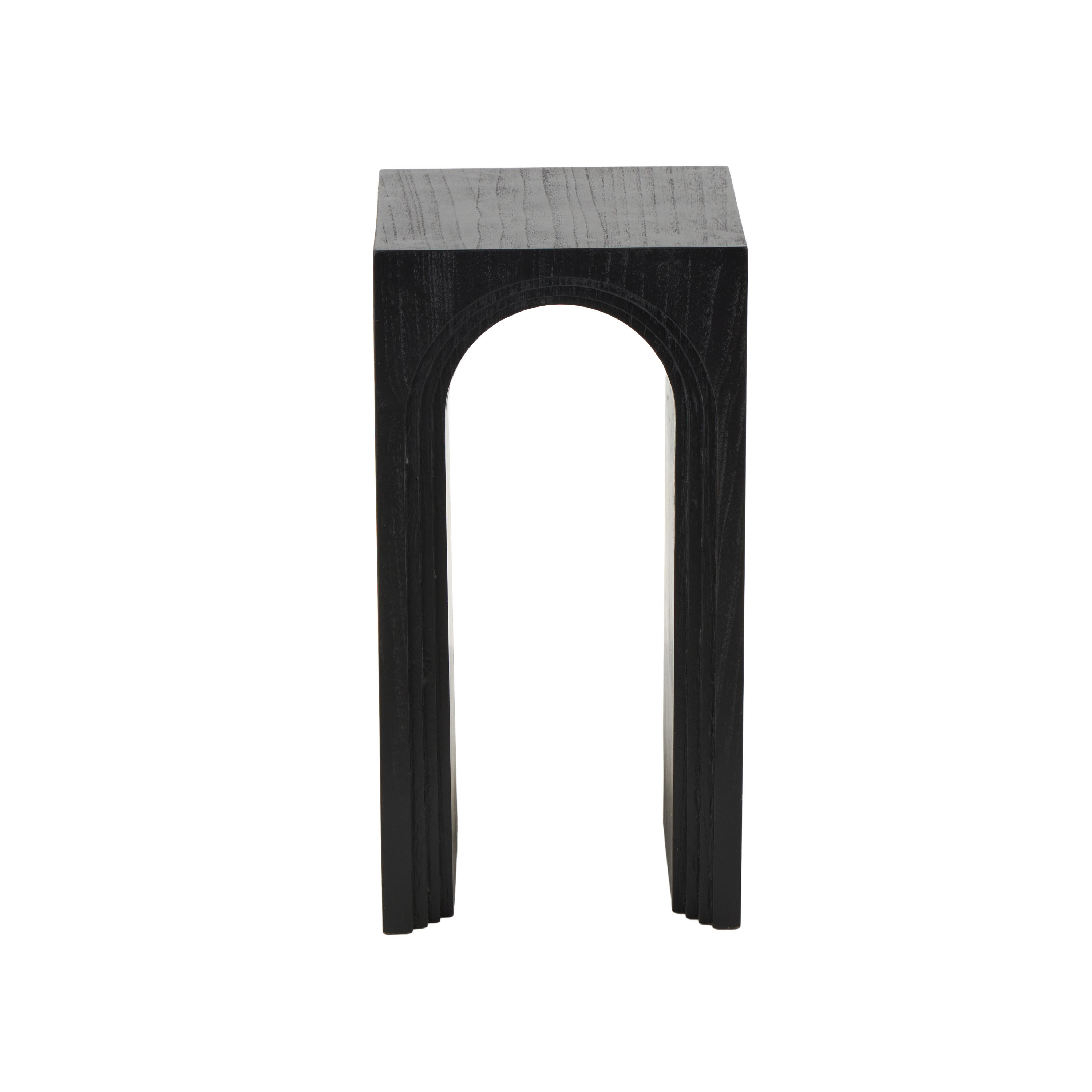 Latitude Run® Cole And Grey Wood Cutout Arch Side End Accent Table ...