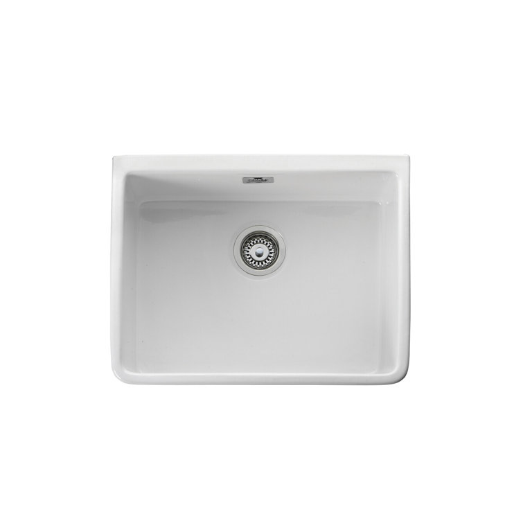 Rangemaster Sink & Taps Belfast 595 x 475mm fire-clay ceramic belfast ...