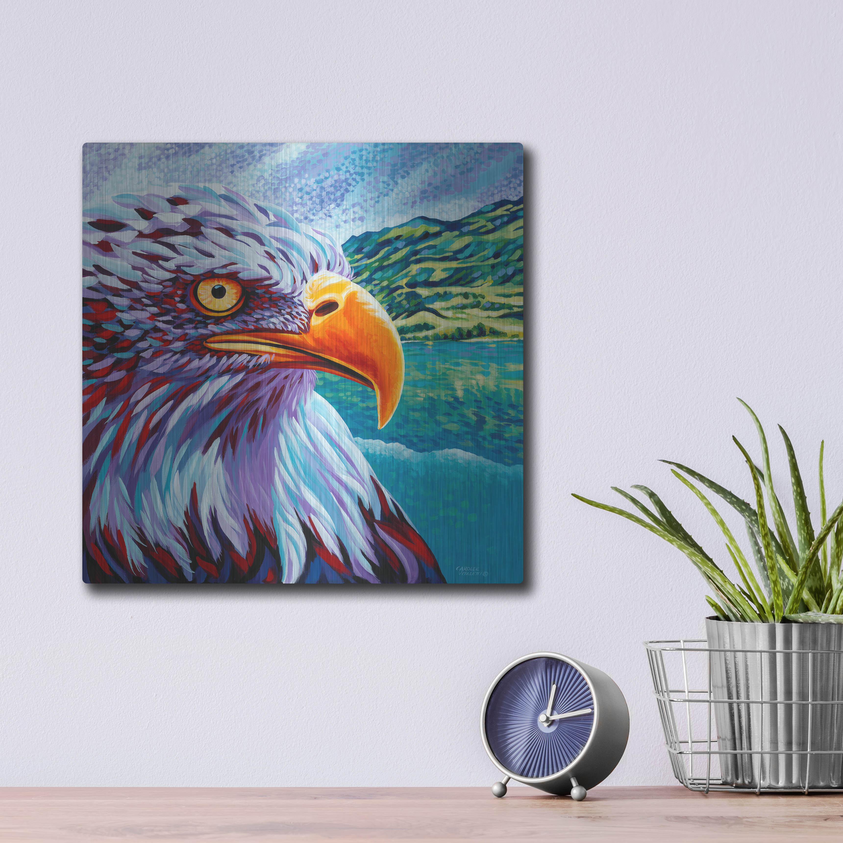Red Barrel Studio® 'Proud Eagle' by Carolee Vitaletti Metal Wall Art ...