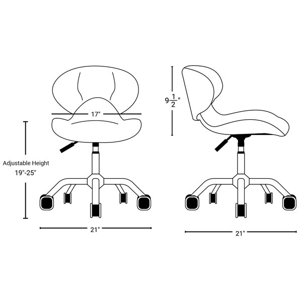 Orren Ellis Zayven Height Adjustable Industrial Stool | Wayfair