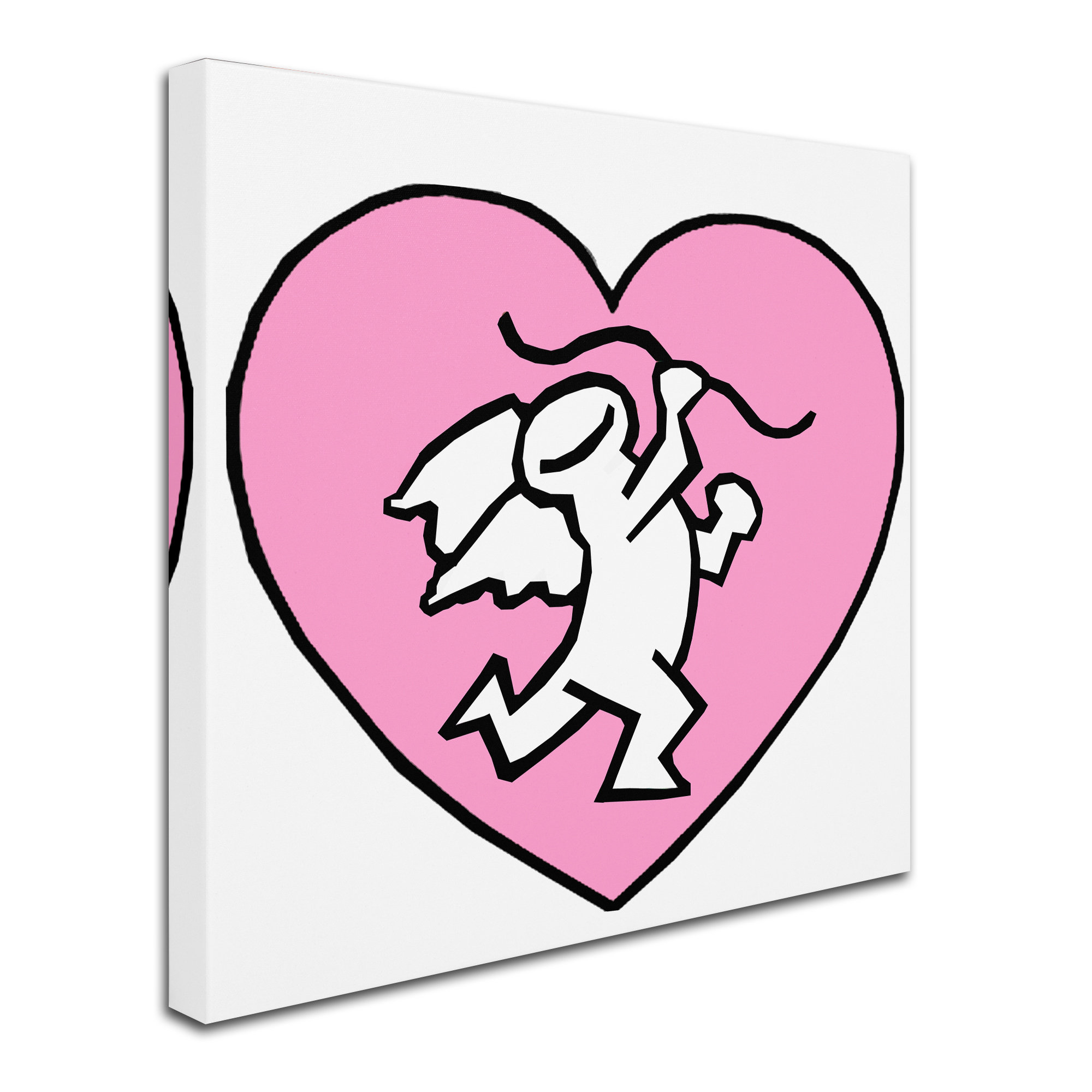 Trademark Fine Art 'Cupid 1' Graphic Art Print on Wrapped Canvas ...