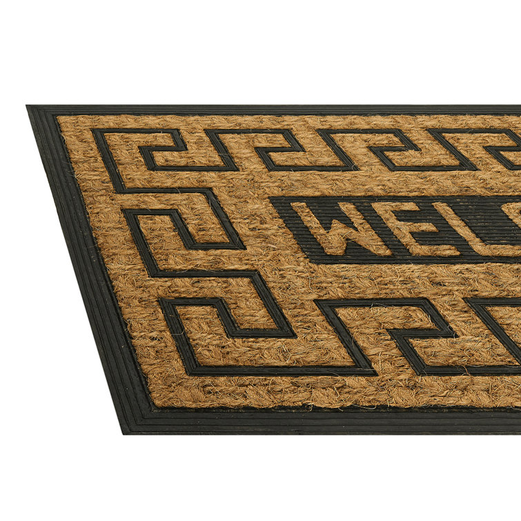 Hokku Designs Gerulf Entrance Door Mat, 100% Natural Coconut Husk ...