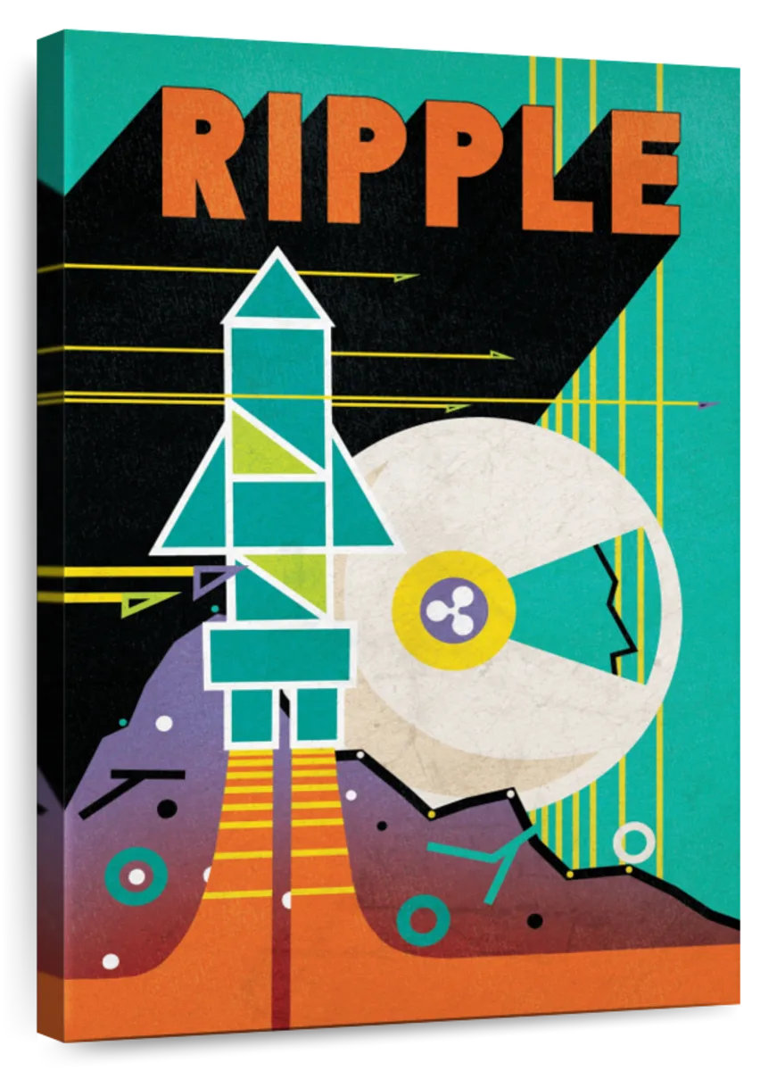 Elephant Stock Cryptocurrency Ripple Poster | Wayfair