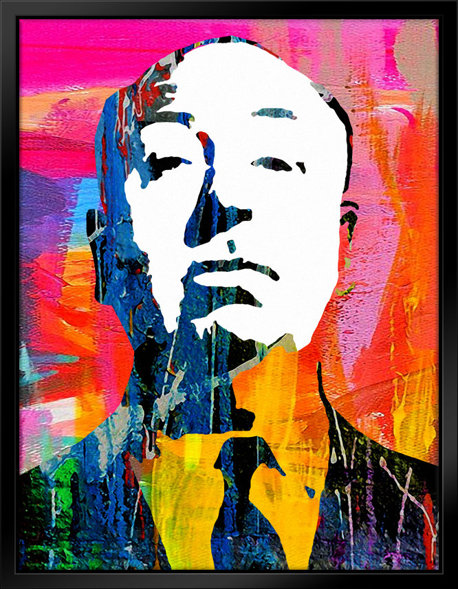 ATX Art Group LLC Hitchcock Pop Art-Giclee on Canvas with Float Frame ...