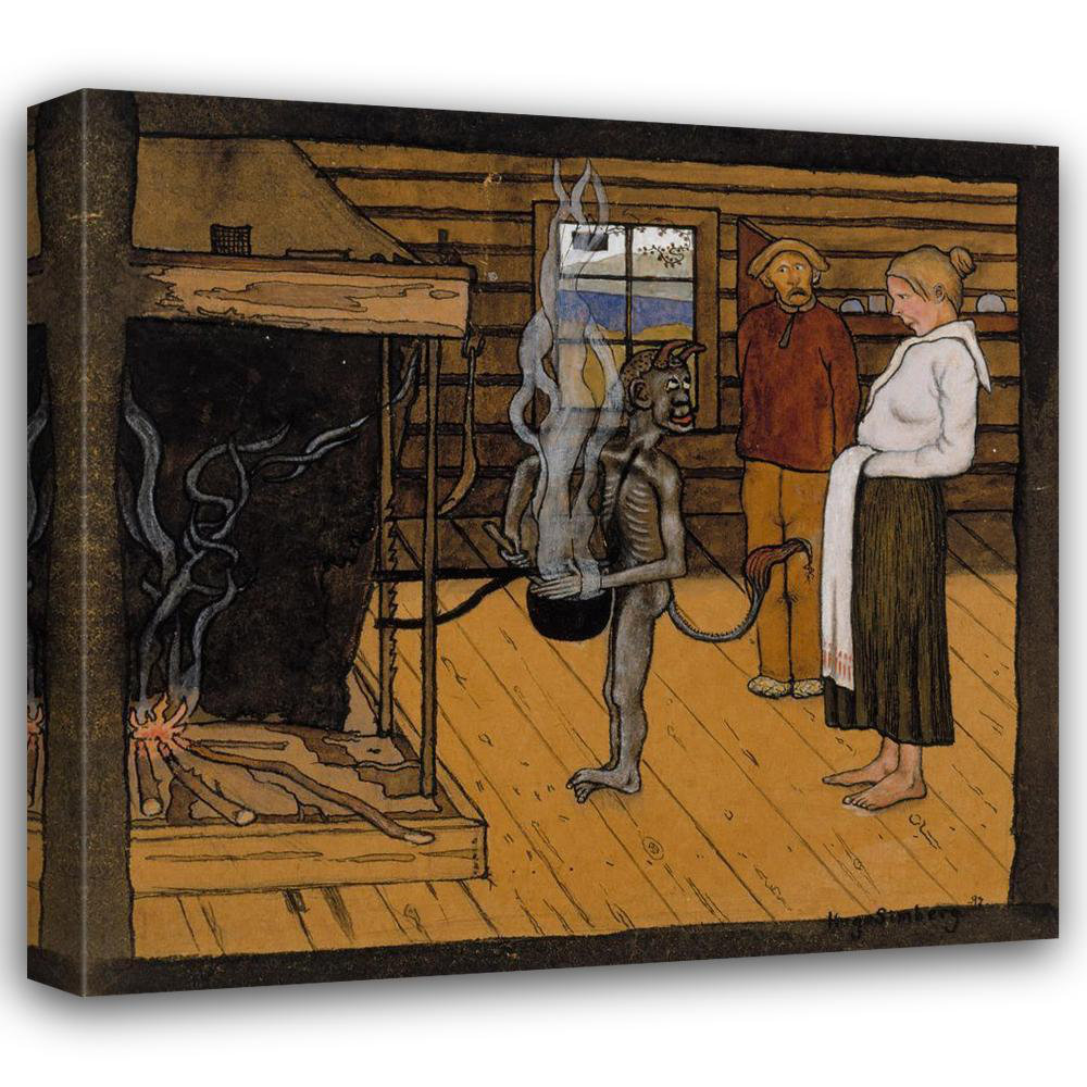 Lark Manor™ "The Poor Devil by the Fire" by Hugo Simberg - Gallery Wrap ...