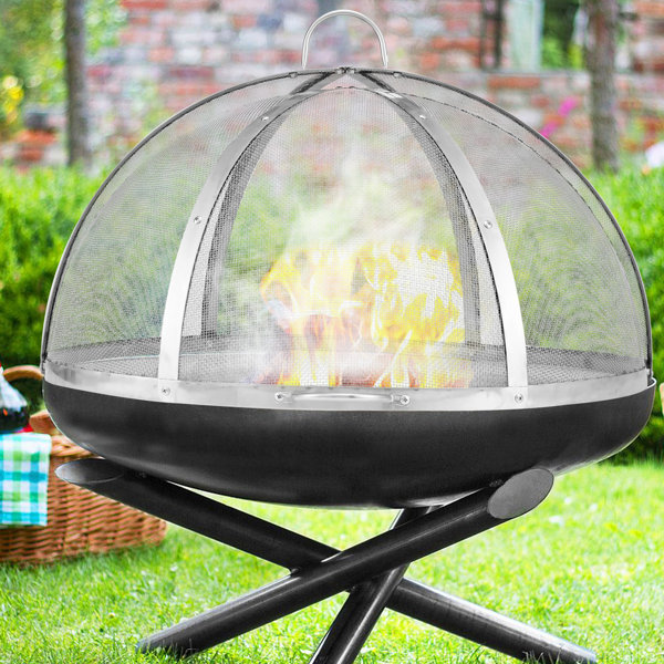 VEVOR Firepit Spark Screen Lid Round Stainless Steel Spark Screen ...