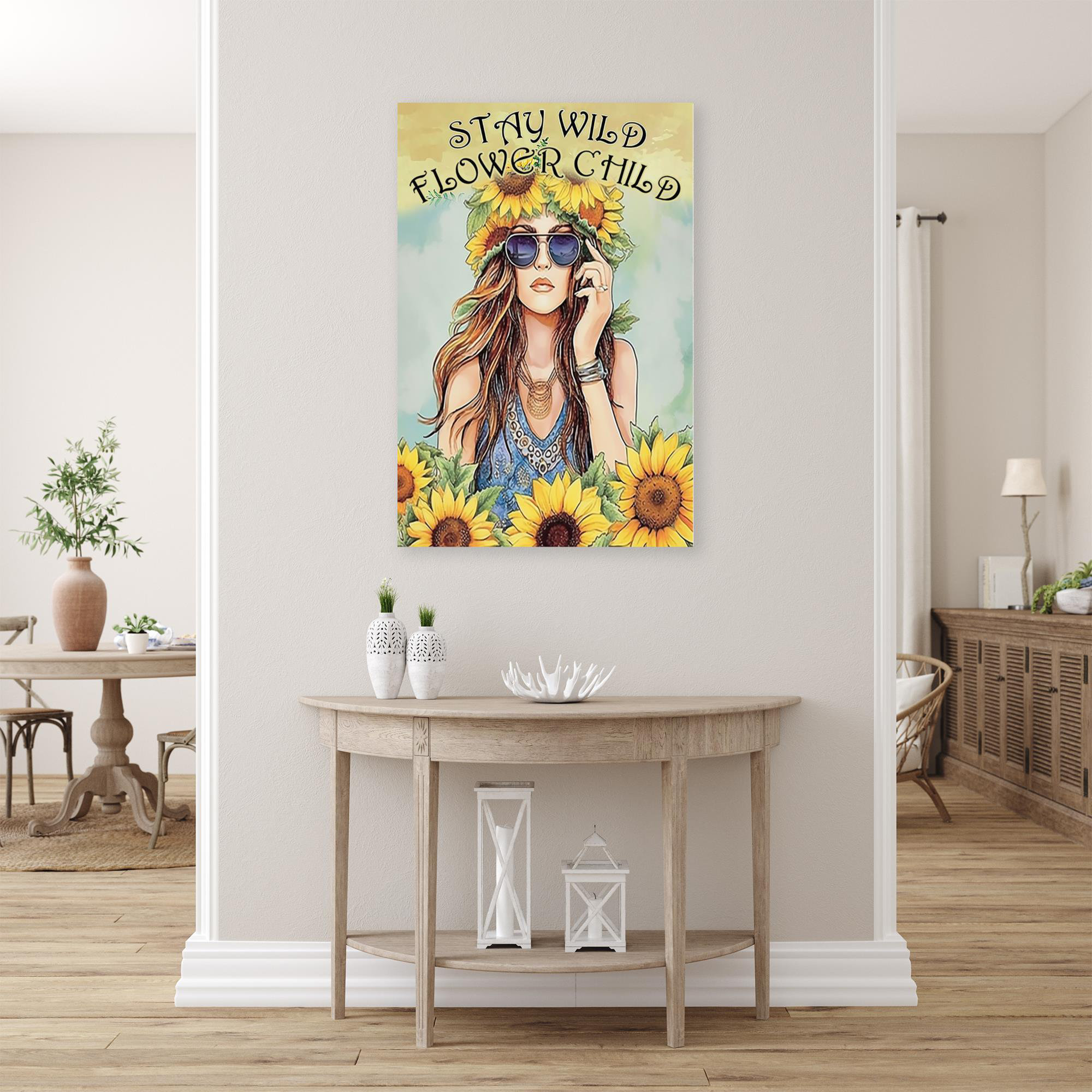 Trinx Stay Wild Flower Child On Canvas Graphic Art - Wayfair Canada