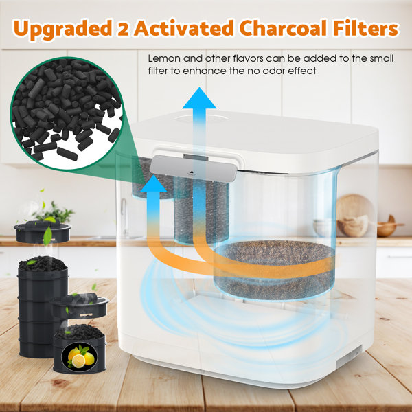 Advwin 4l Electric Composter For Kitchen, Smart Indoor Compost Bin With ...