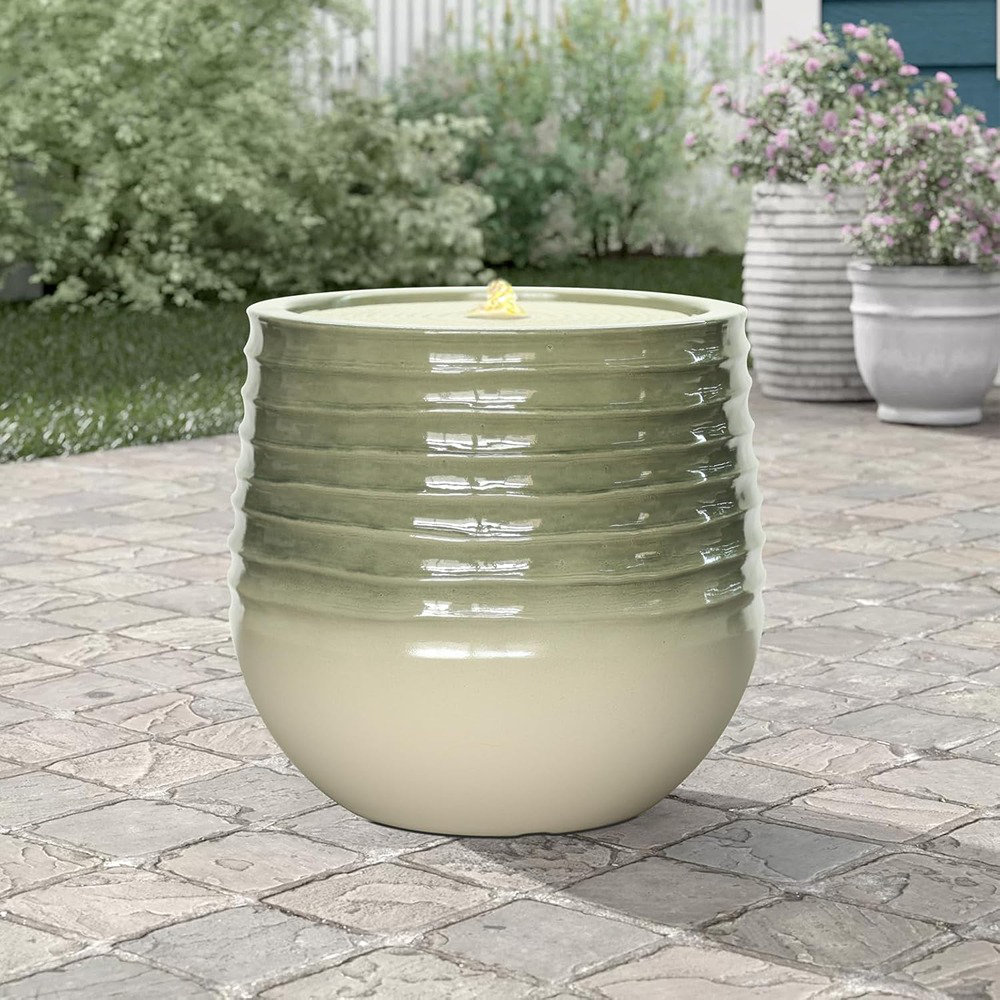 Winston Porter Garden Water Fountain Outdoor Water Feature Indoor With ...