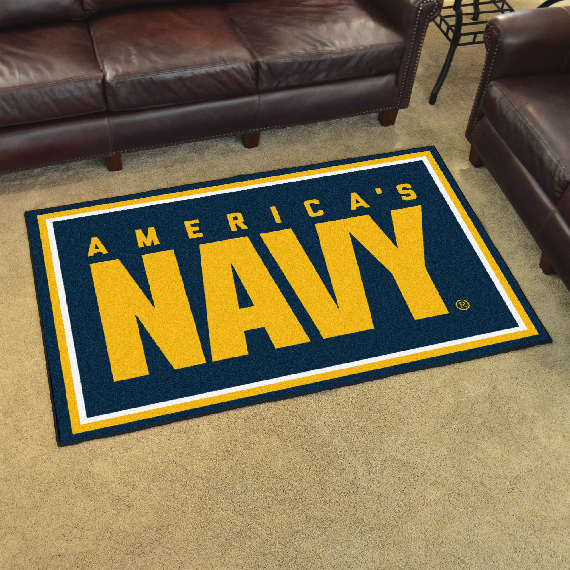 FANMATS MIL U.S. Navy Non-Slip Outdoor Door Mat | Wayfair