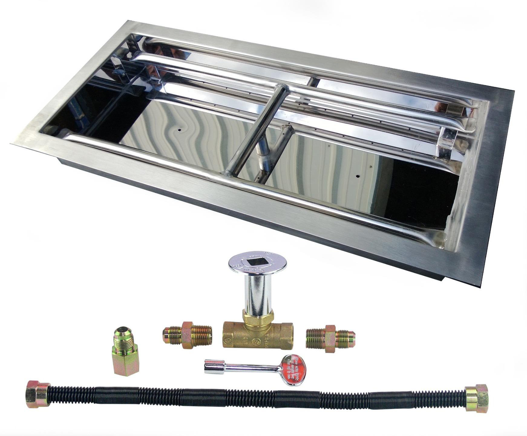 Rebrilliant Dreffco Heavy-Duty Stainless Steel Drop-in Fire Pit Pan and ...