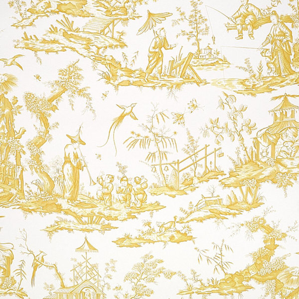 Schumacher Shengyou Toile Wallpaper | Wayfair