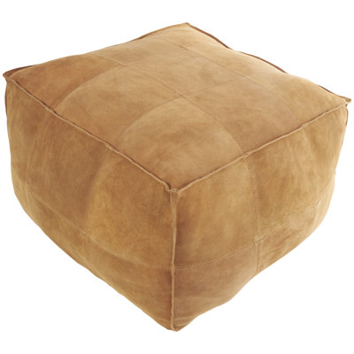 Birch Lane™ Shara Leather Pouf & Reviews | Wayfair