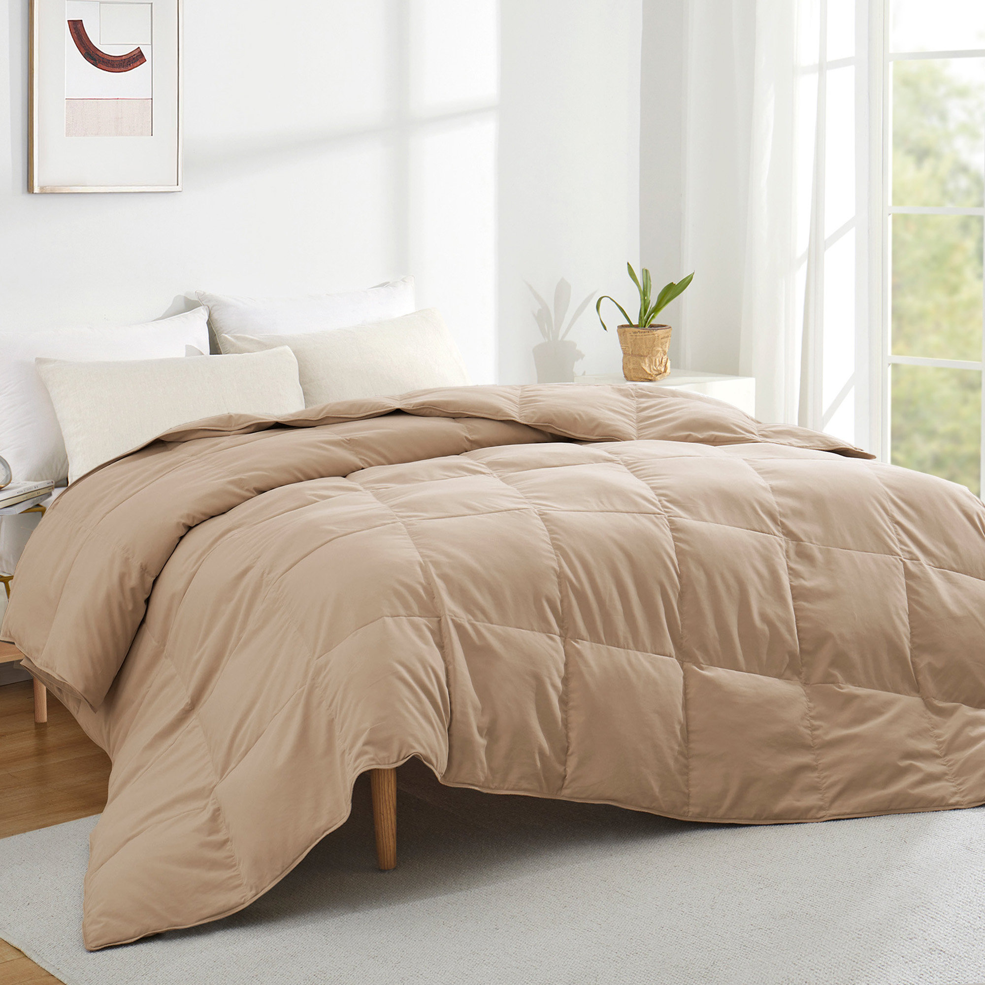 Alwyn Home 600in³/oz Fill Power Summer Down & Feather Blend Comforter ...