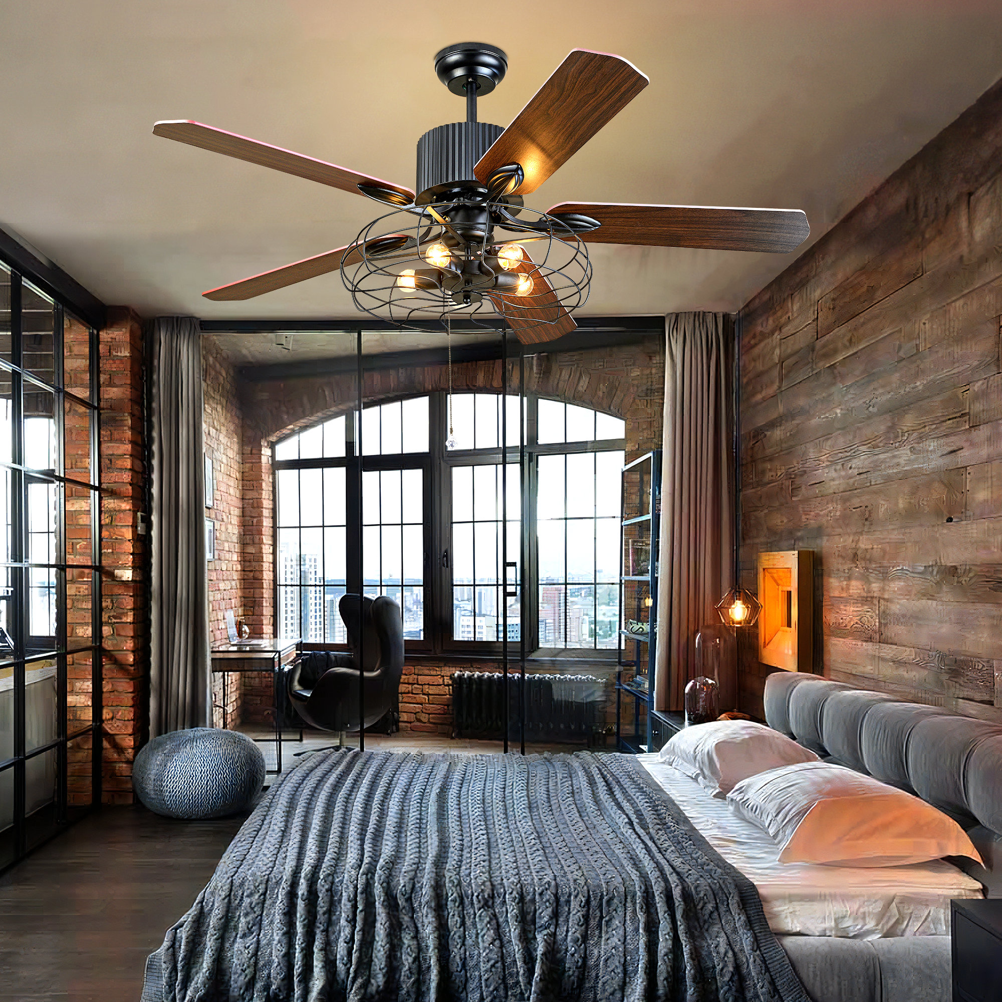 Williston Forge Josalien 52'' Classical Ceiling Fan with Forward and ...