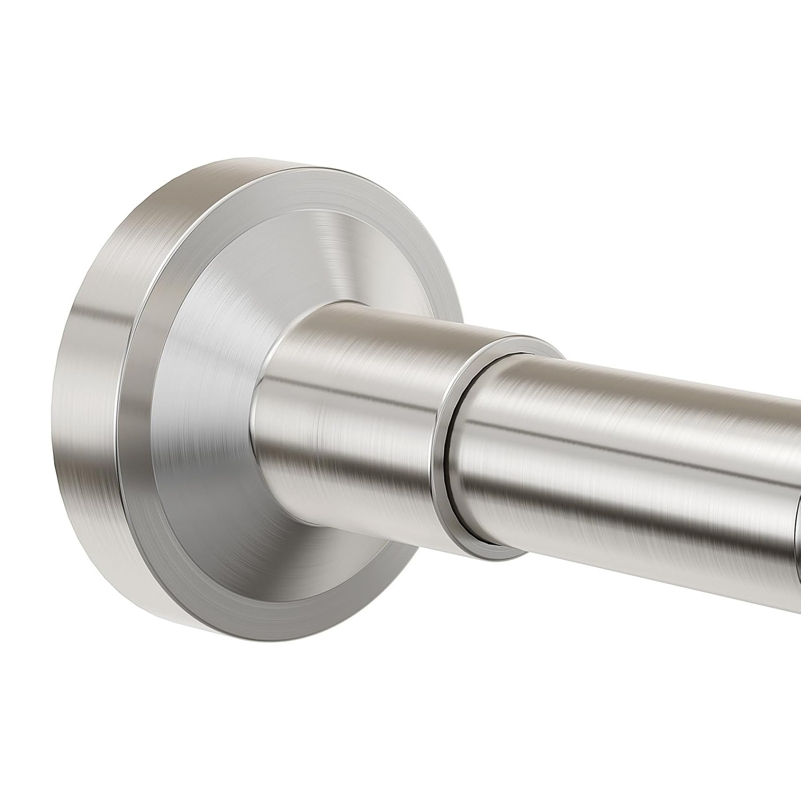 TWDAI Adjustable Spring Tension Shower Curtain Rod – No Drill Non-Slip ...