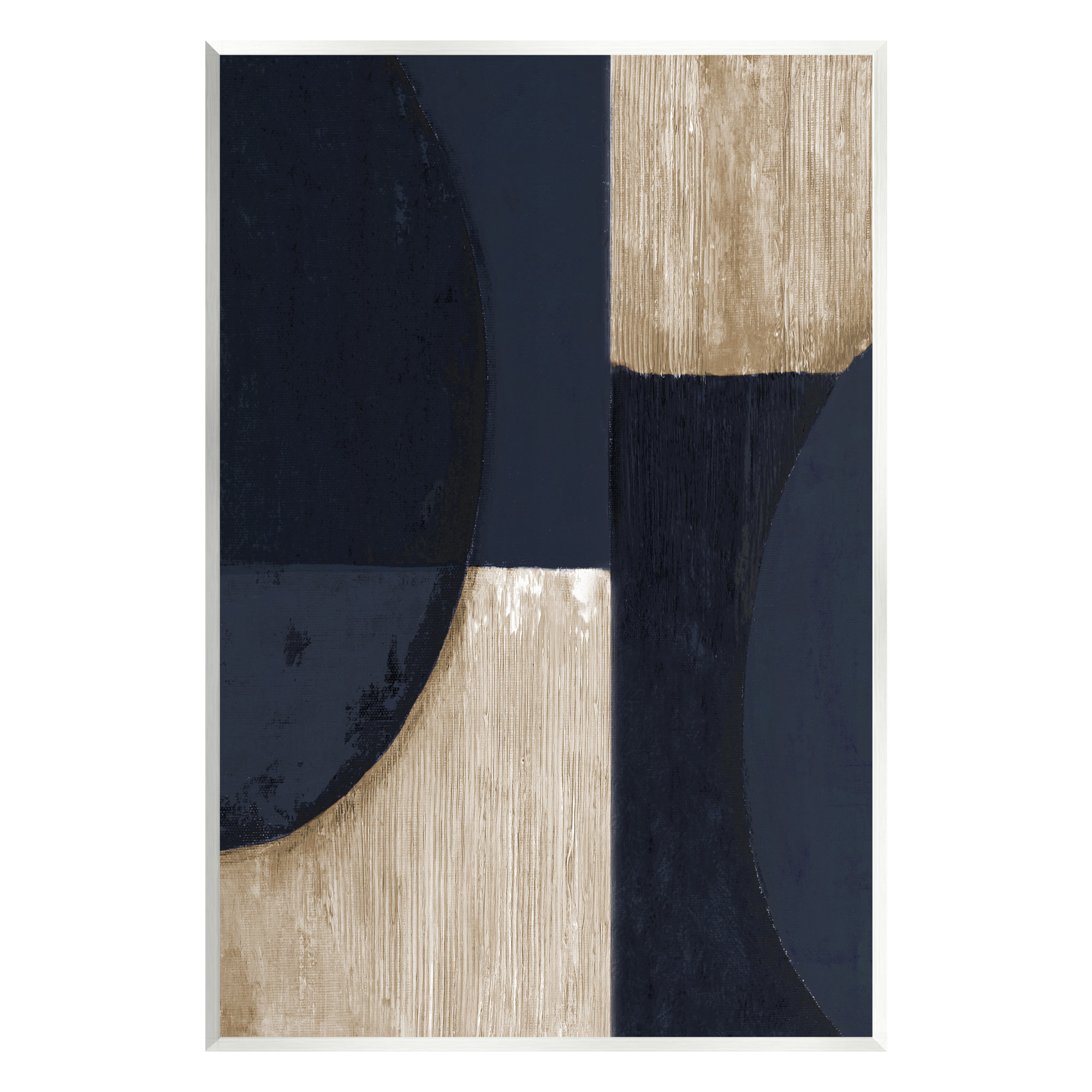 Stupell Industries Ay-840-Wood Contemporary Dark Shapes On Canvas by ...