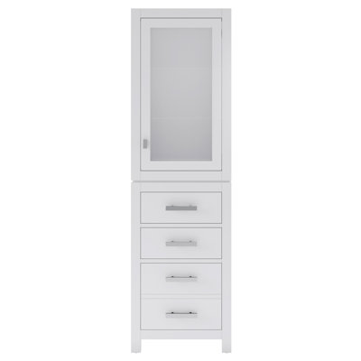 Sand & Stable™ Aileen 21" W x 72" H x 17" D Free-Standing Linen Cabinet ...