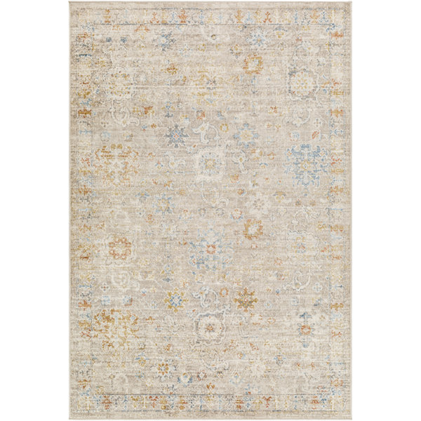 Bungalow Rose Pertek Esmeralda Traditional TaupeArea Rug & Reviews ...
