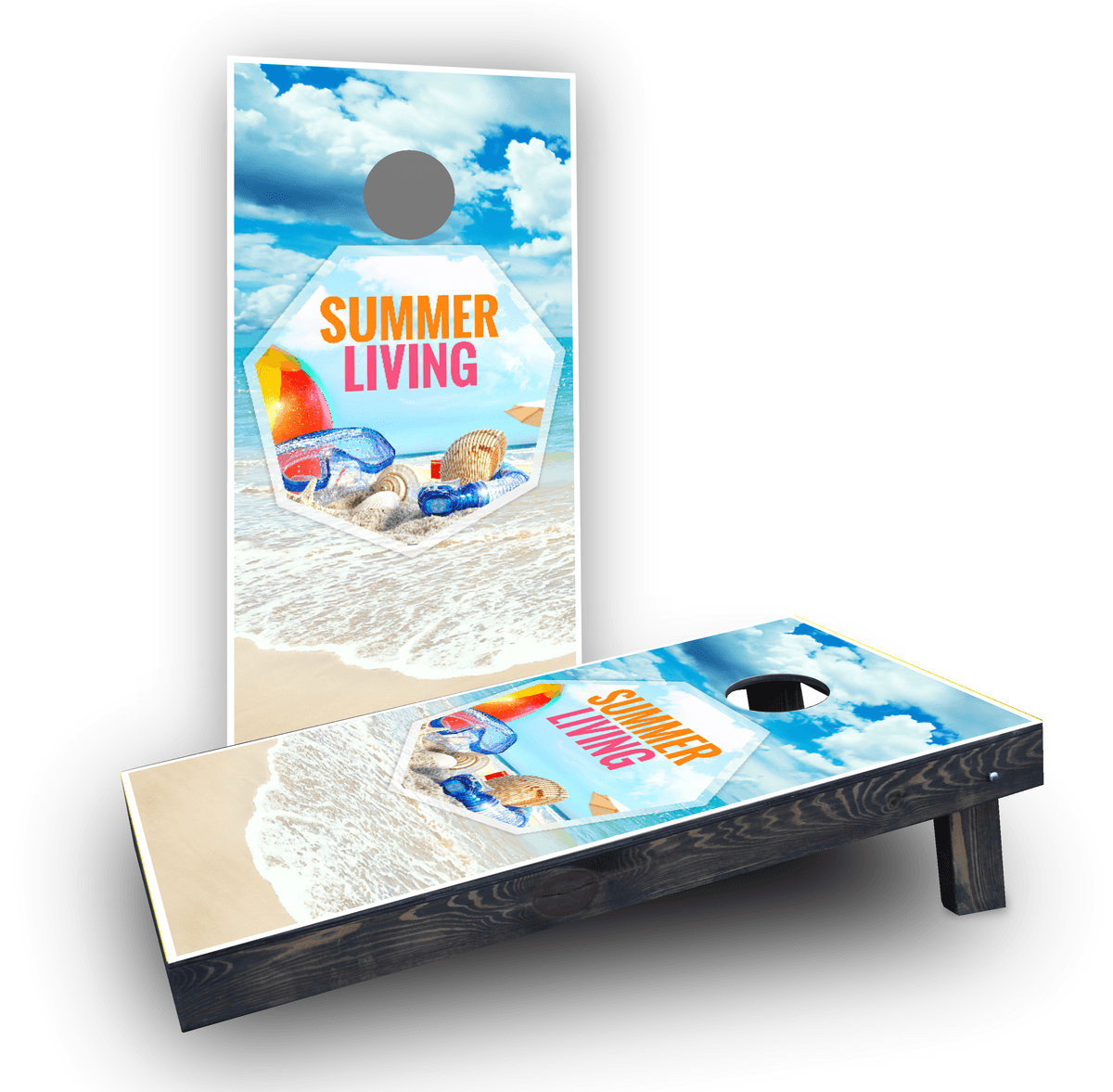 Custom Cornhole Boards Beach Light Weight Cornhole Game Set - Wayfair ...