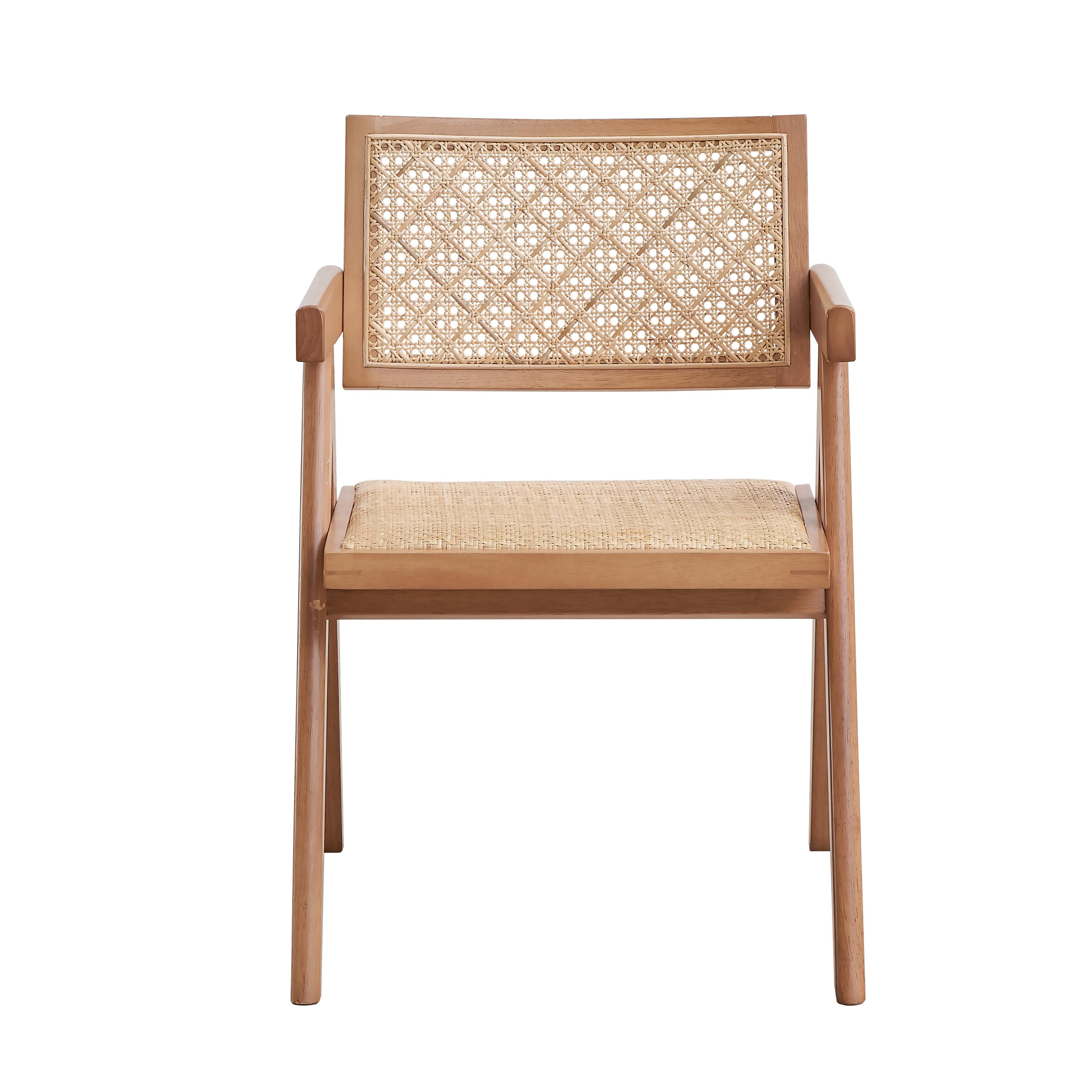 Bay Isle Home™ Velentina Side Chair (Set-2), Rattan & Natural Finish ...