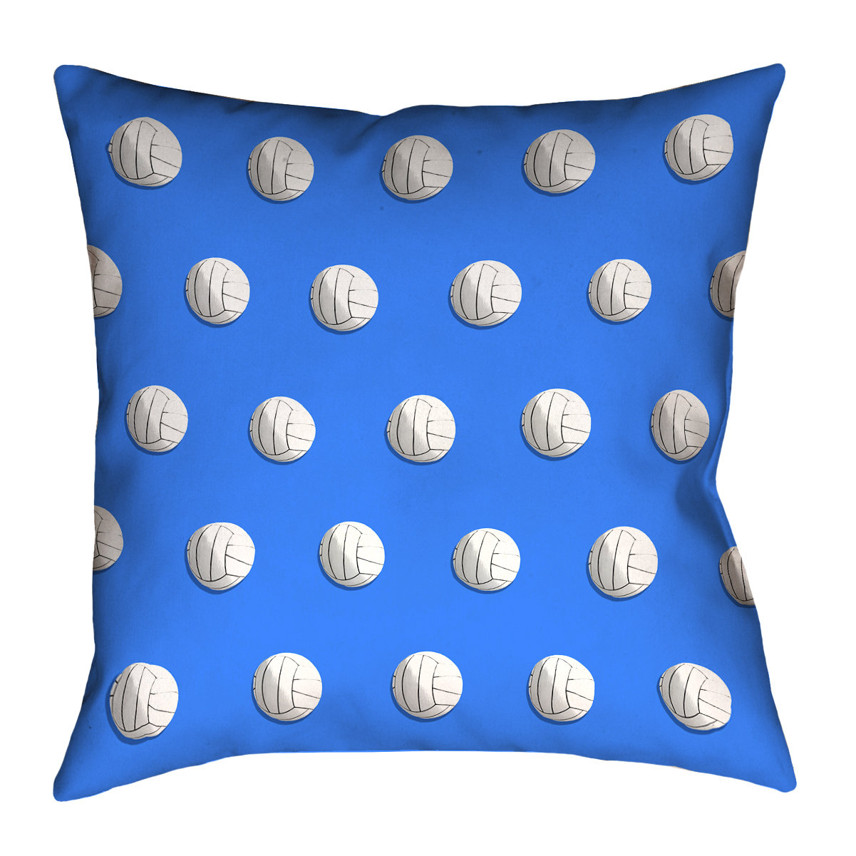 ArtVerse Square Volleyball Throw Pillow with Concealed Zipper | Wayfair