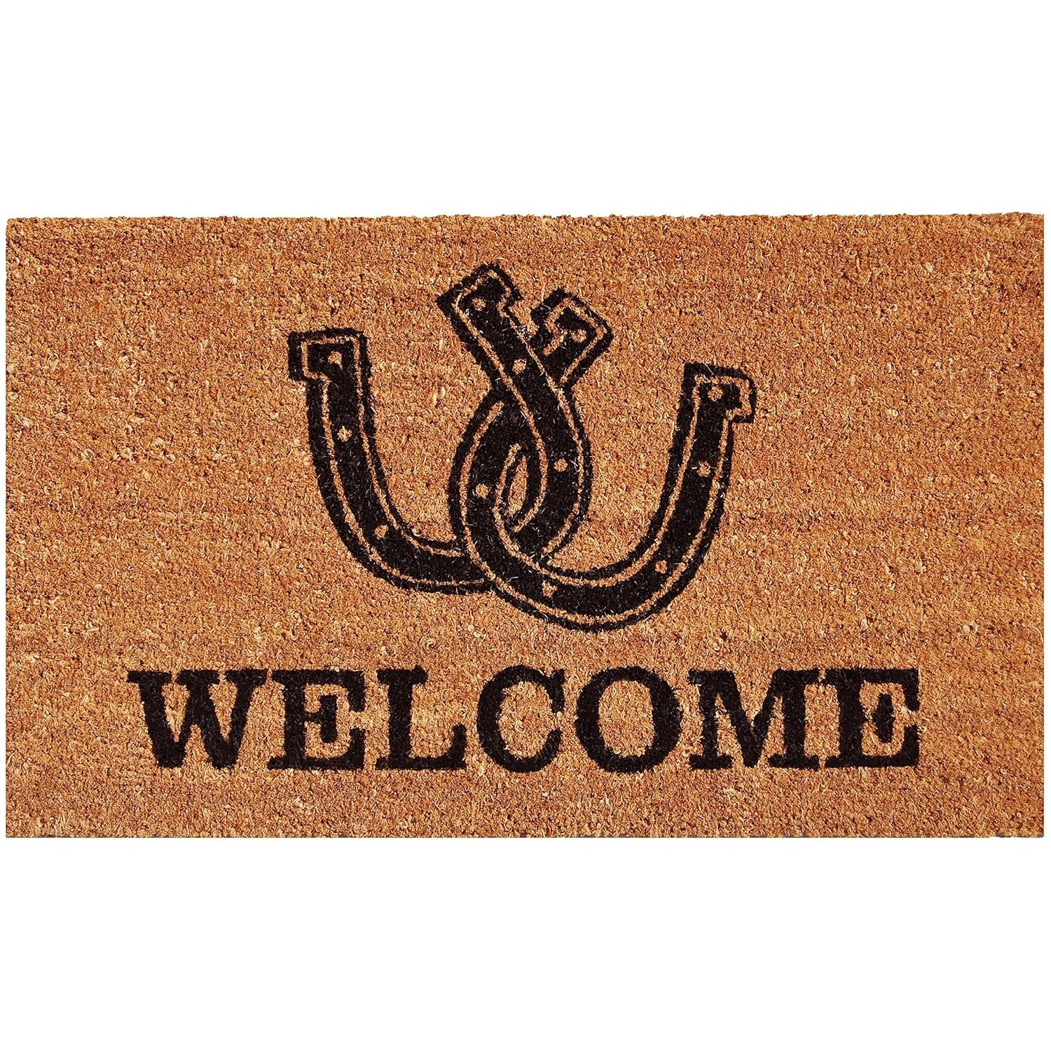 Lark Manor™ Horseshoe Welcome Mat,Brown,17 X 29 X 0.60 | Wayfair