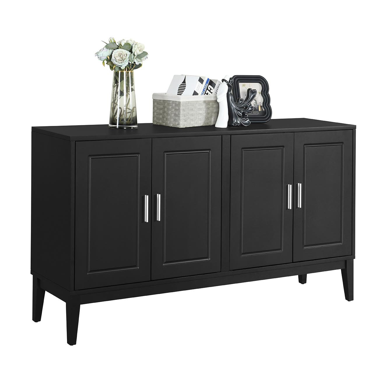 Winston Porter Zain Stylish 4-Door Sideboard Storage Cabinet | Wayfair