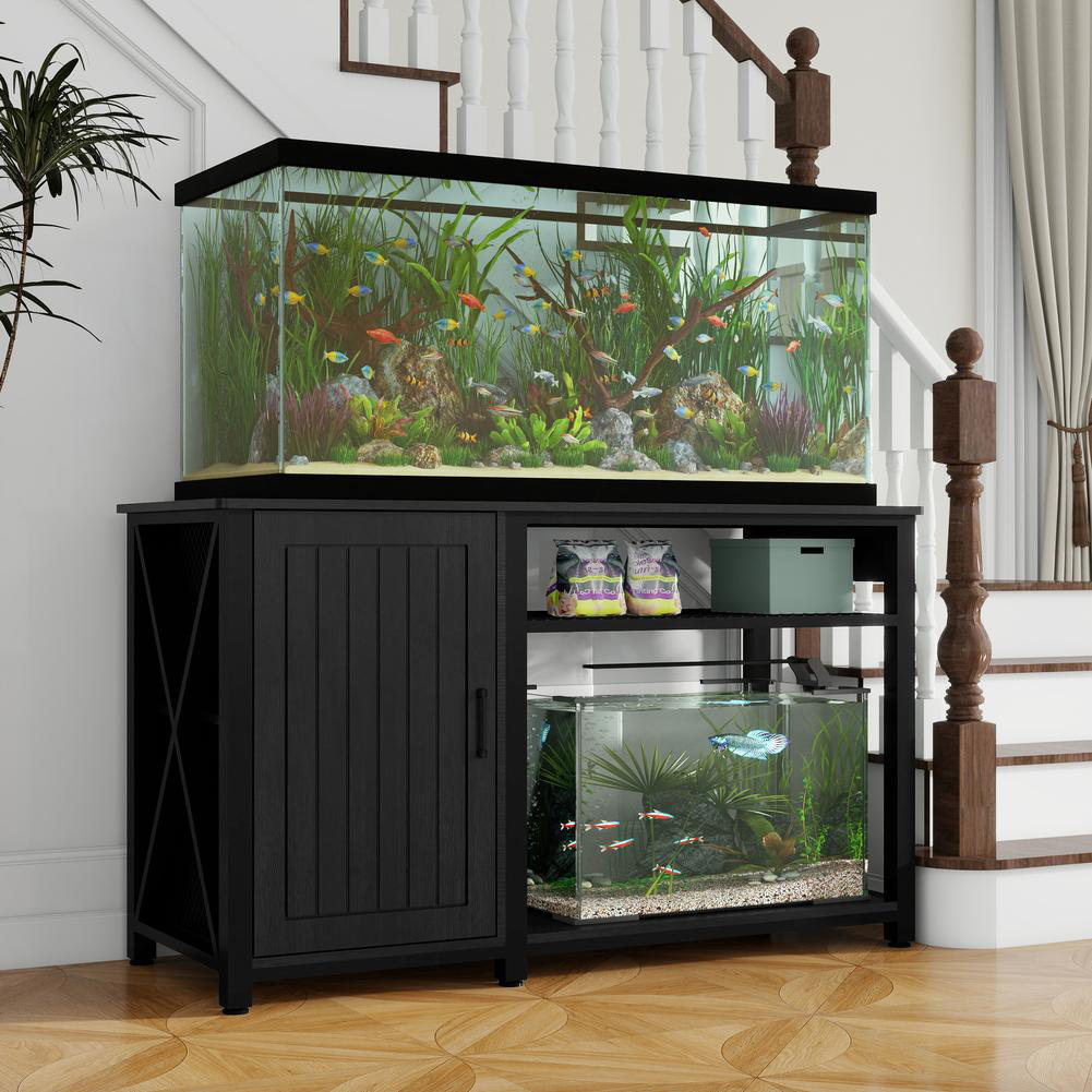 Lark Manor™ 55-75 Gallon Rectangle Heavy Duty Aquarium Stand With Power ...