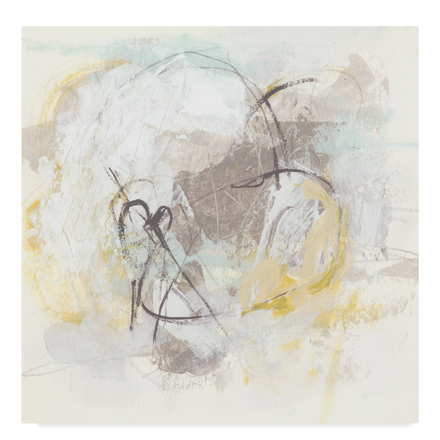 East Urban Home 'Stone Simile II' Acrylic Painting Print on Wrapped ...