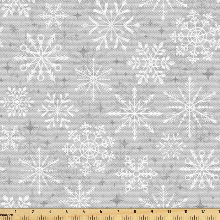 The Seasonal Aisle Aliabbas Snow Fabric | Wayfair.co.uk