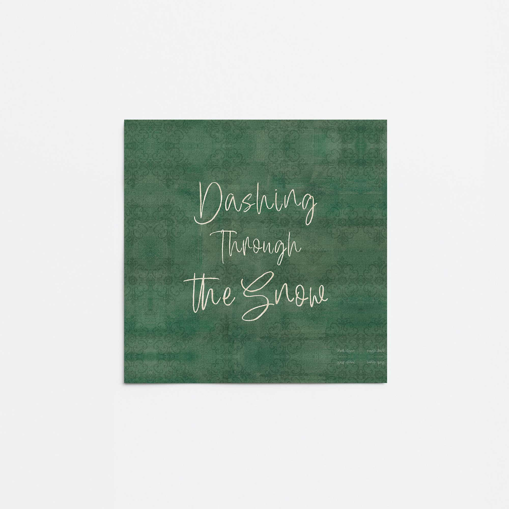 Frametolia Dashing Through the Snow Print on Canvas in a Frame | Wayfair