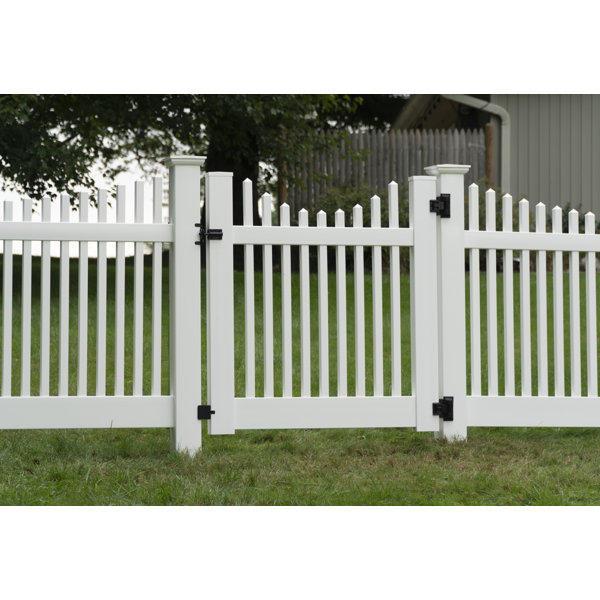 Barrette Outdoor Living Scallop Picket Gate & Reviews | Wayfair