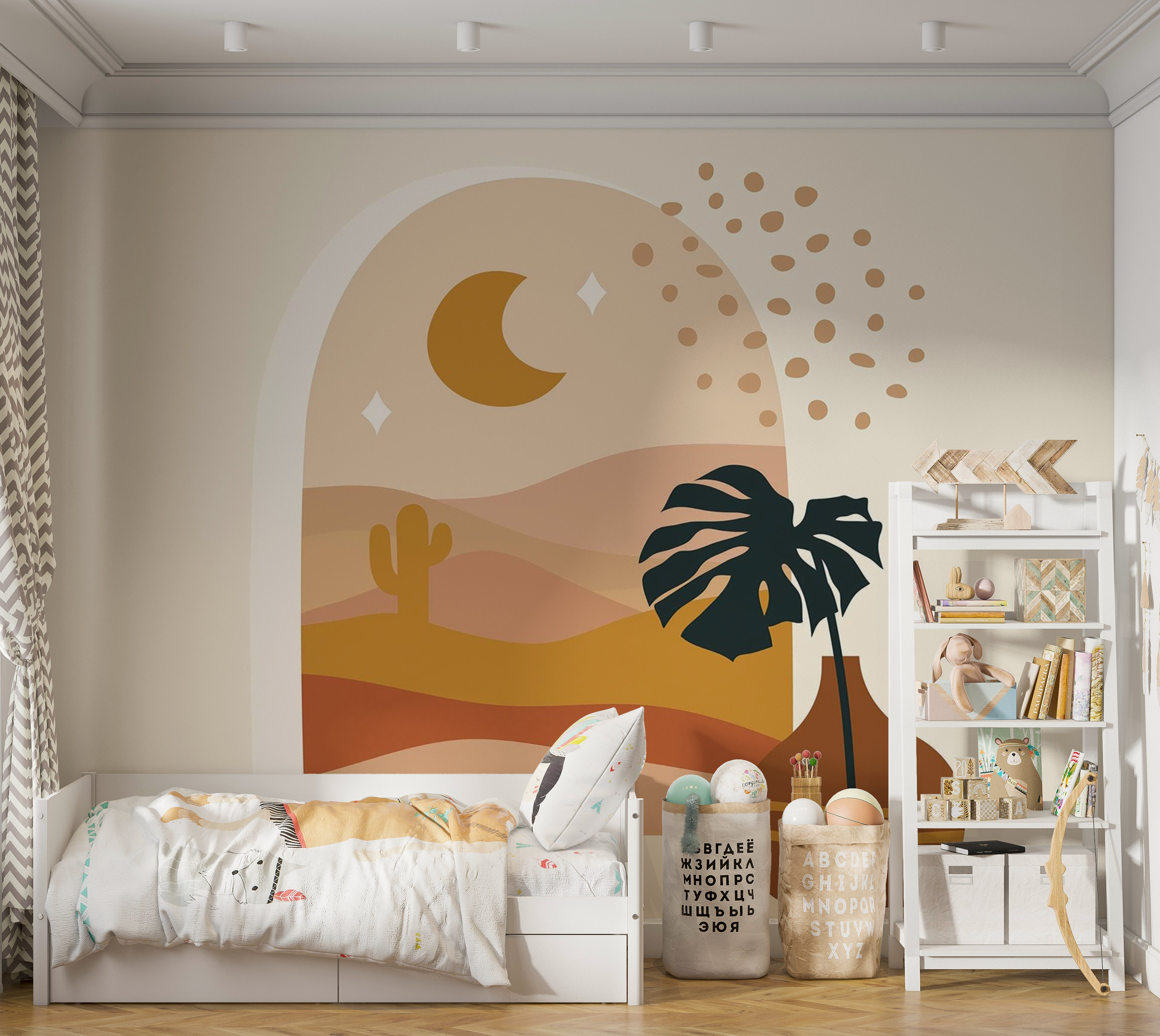 Bayou Breeze Premium Wallpaper Wall Mural - Desert Window View ...