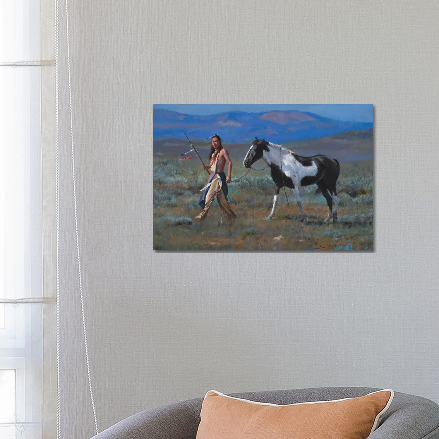 East Urban Home Walking the Paint by David Edward Kucera - Painting ...